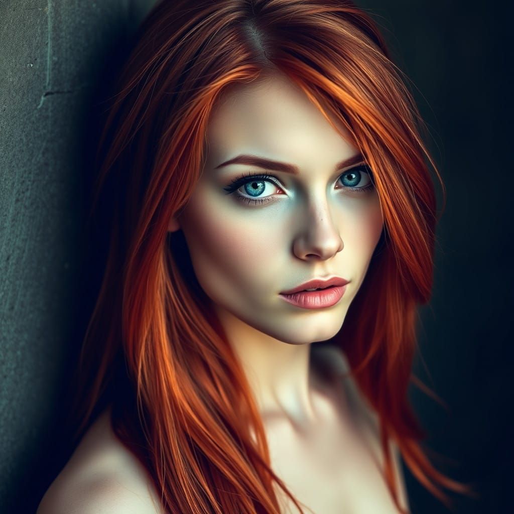 Vibrant Wierdcore Woman in a Fantastical Realm - AI Art