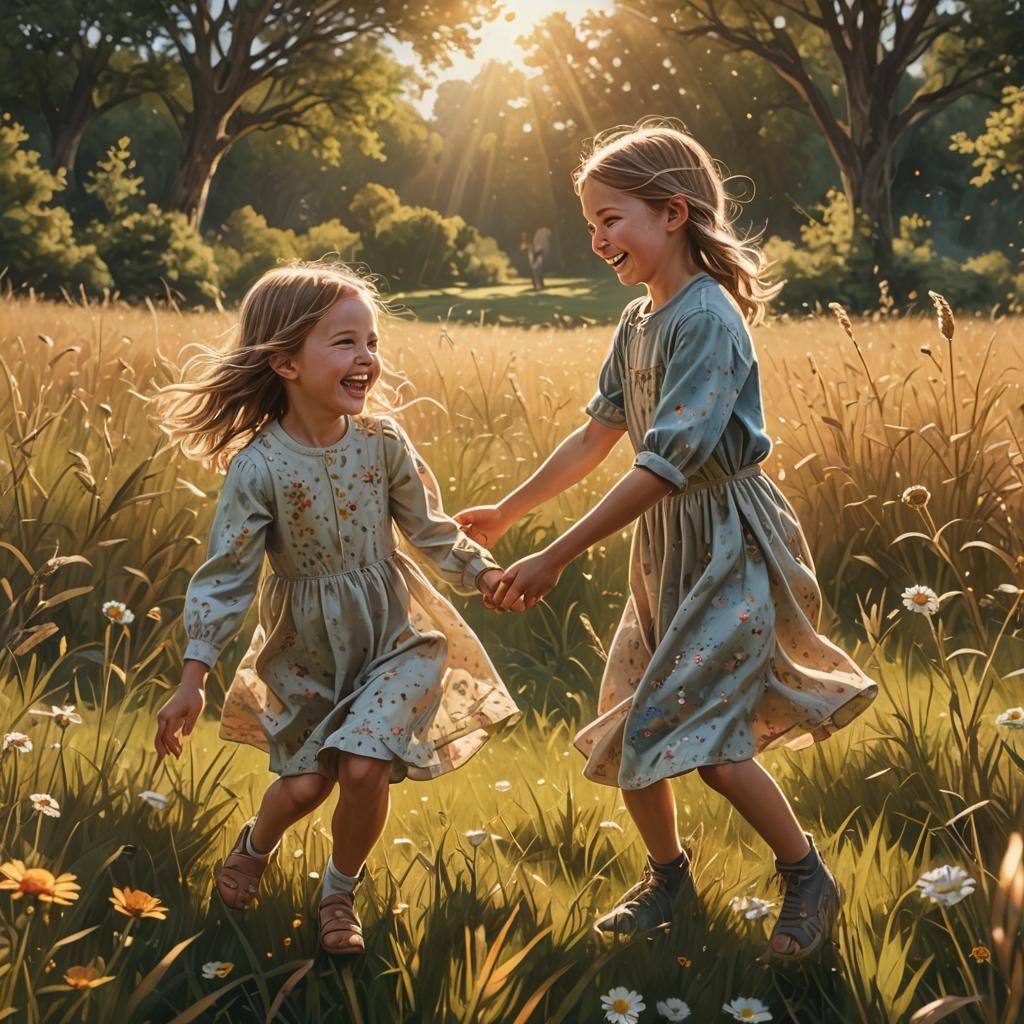 Sisters - AI Generated Artwork - NightCafe Creator