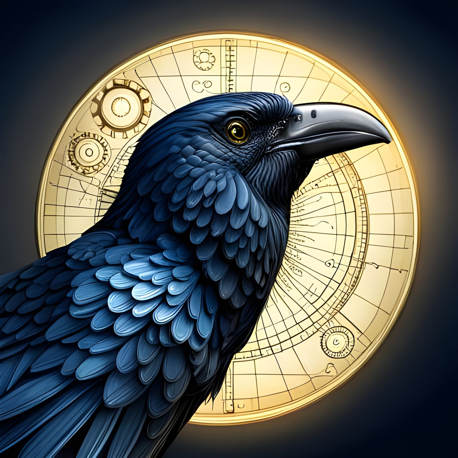 Raven Engineer - AI Generated Artwork - NightCafe Creator