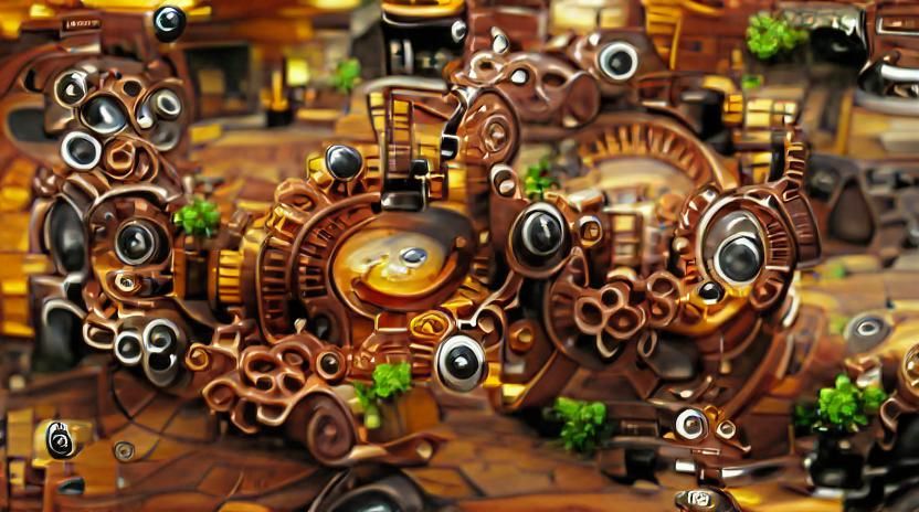 steampunk engine - AI Generated Artwork - NightCafe Creator