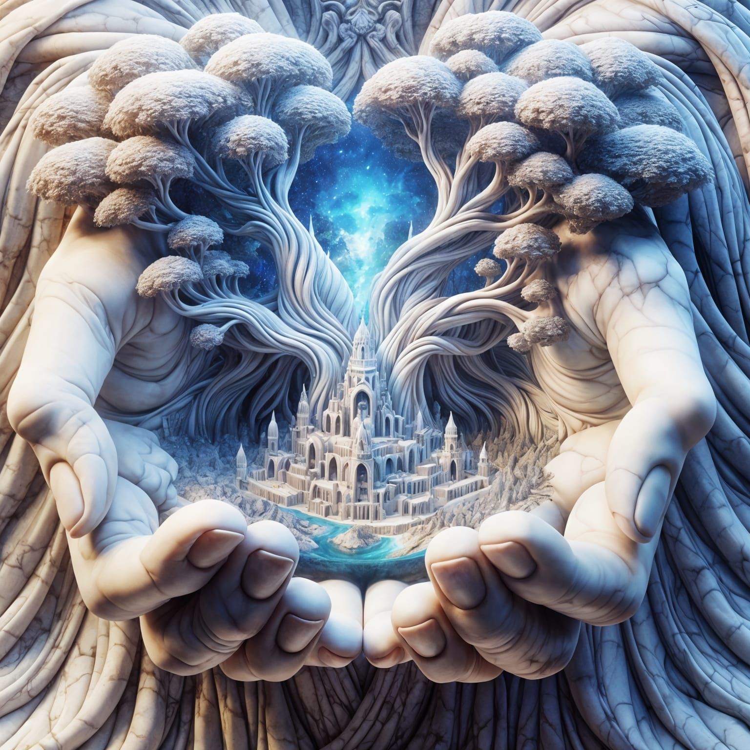 Elven castle in Goddess Hands 1 - Elven castle in Goddess Ha...