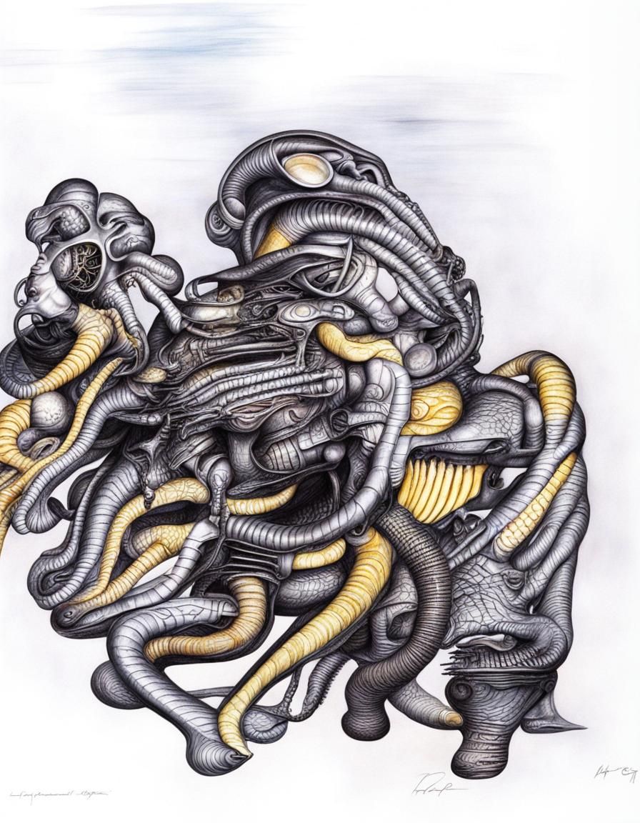 hyperdetailed hyperrealism H.R. Giger - AI Generated Artwork - NightCafe Creator