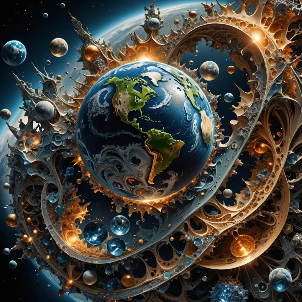 A theory of a fractal universe - AI Generated Artwork - NightCafe Creator