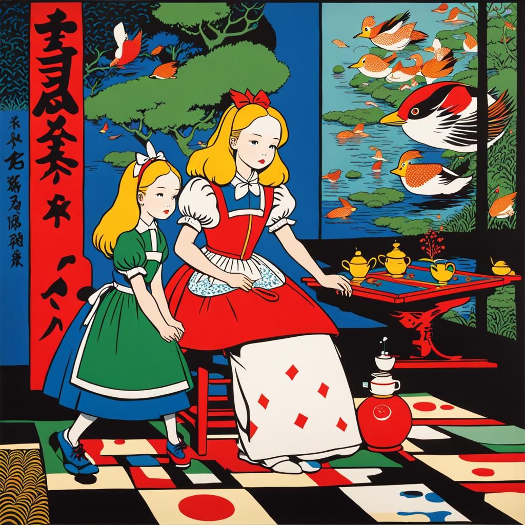 Alice in Japan - AI Generated Artwork - NightCafe Creator