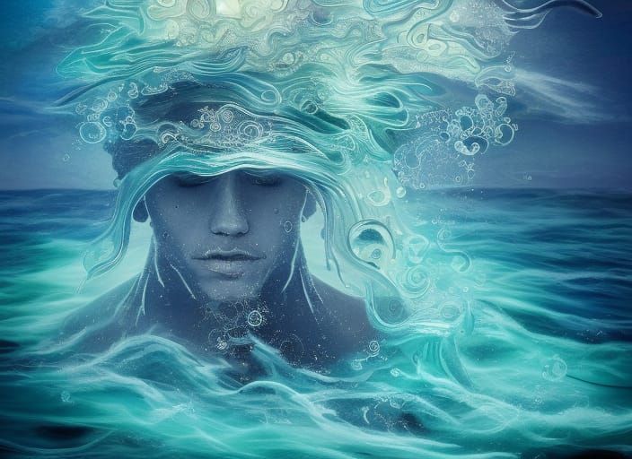 Ocean Man - AI Generated Artwork - NightCafe Creator