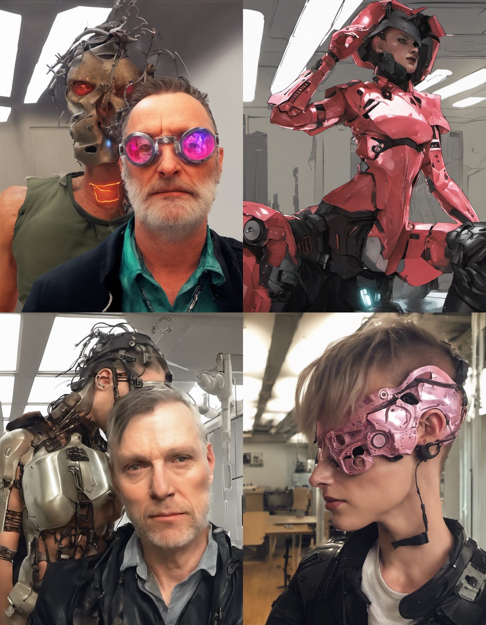 Cyberpunk hell, synthetic armour, implants, - AI Generated Artwork ...