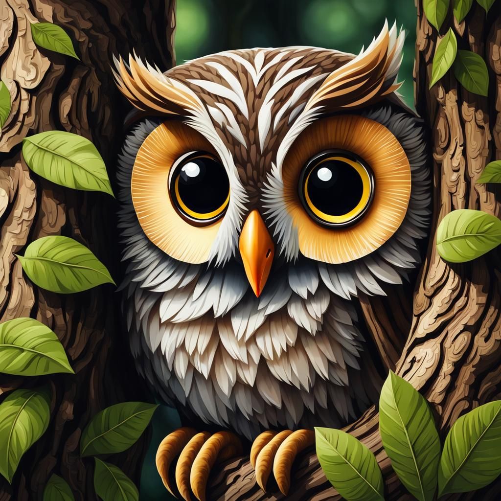 Owl - AI Generated Artwork - NightCafe Creator