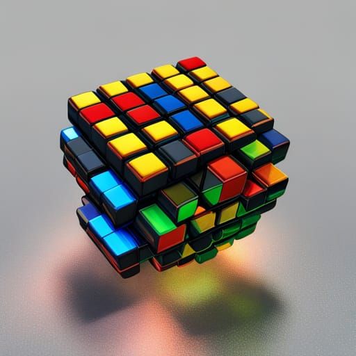 Rubik's cube - AI Generated Artwork - NightCafe Creator