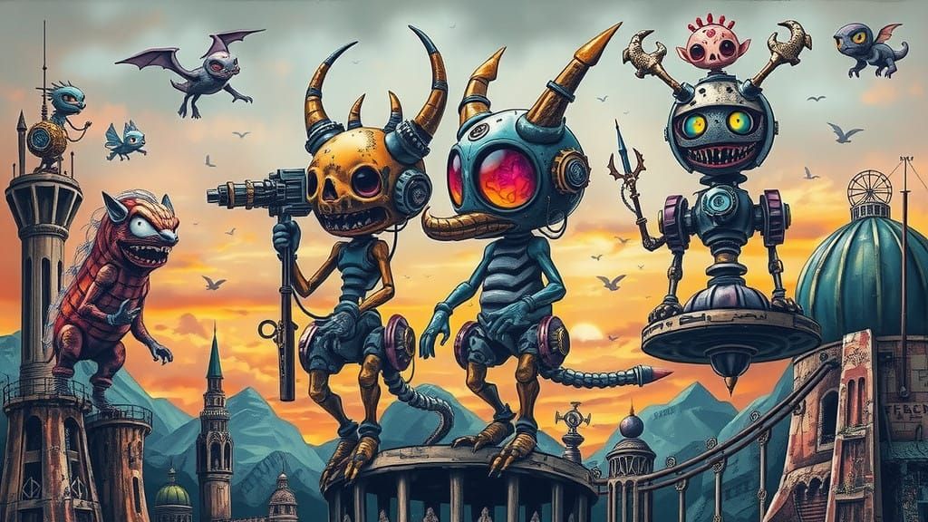 "Cryptids Mural" by AI MASTER WES - Graffiti Masters Bring ...