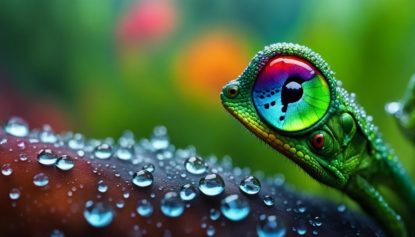macro Dew drops - AI Generated Artwork - NightCafe Creator