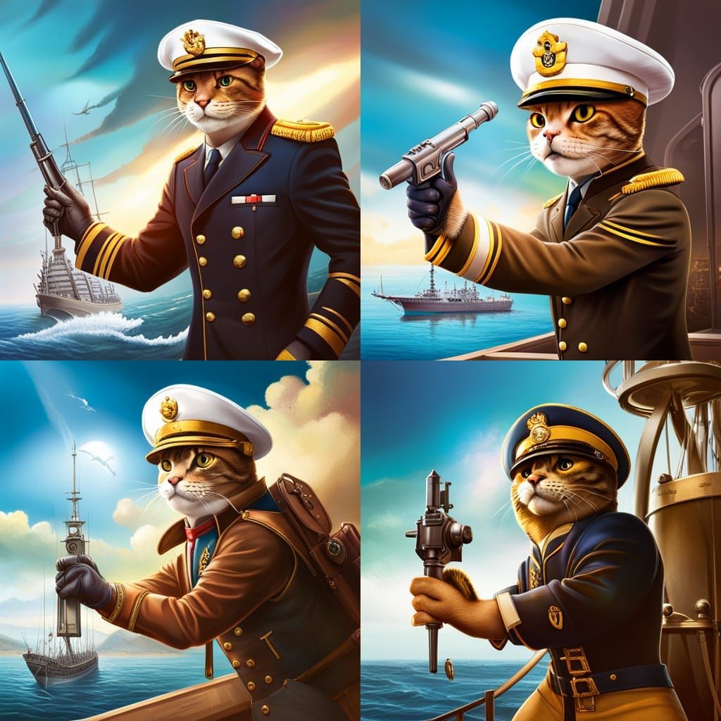 Captain Cat: Sea-farer - AI Generated Artwork - NightCafe Creator