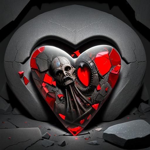 An alien heart - AI Generated Artwork - NightCafe Creator