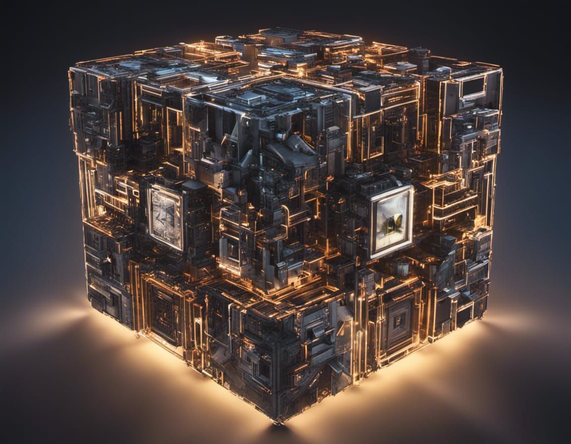 Hyper-cube - AI Generated Artwork - NightCafe Creator