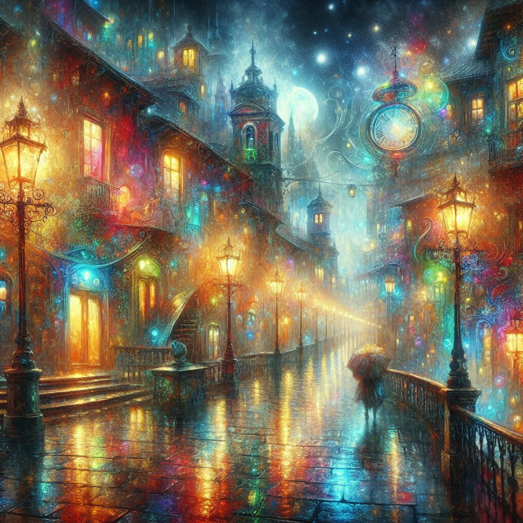 Colorful Town - AI Generated Artwork - NightCafe Creator