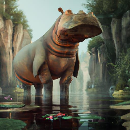 hippopotamus - AI Generated Artwork - NightCafe Creator