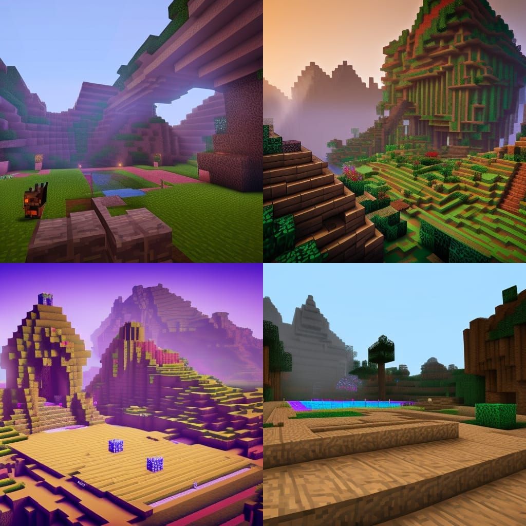 Modern Minecraft pvp arena - AI Generated Artwork - NightCafe Creator