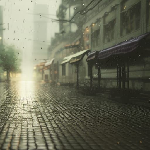Rain - AI Generated Artwork - NightCafe Creator