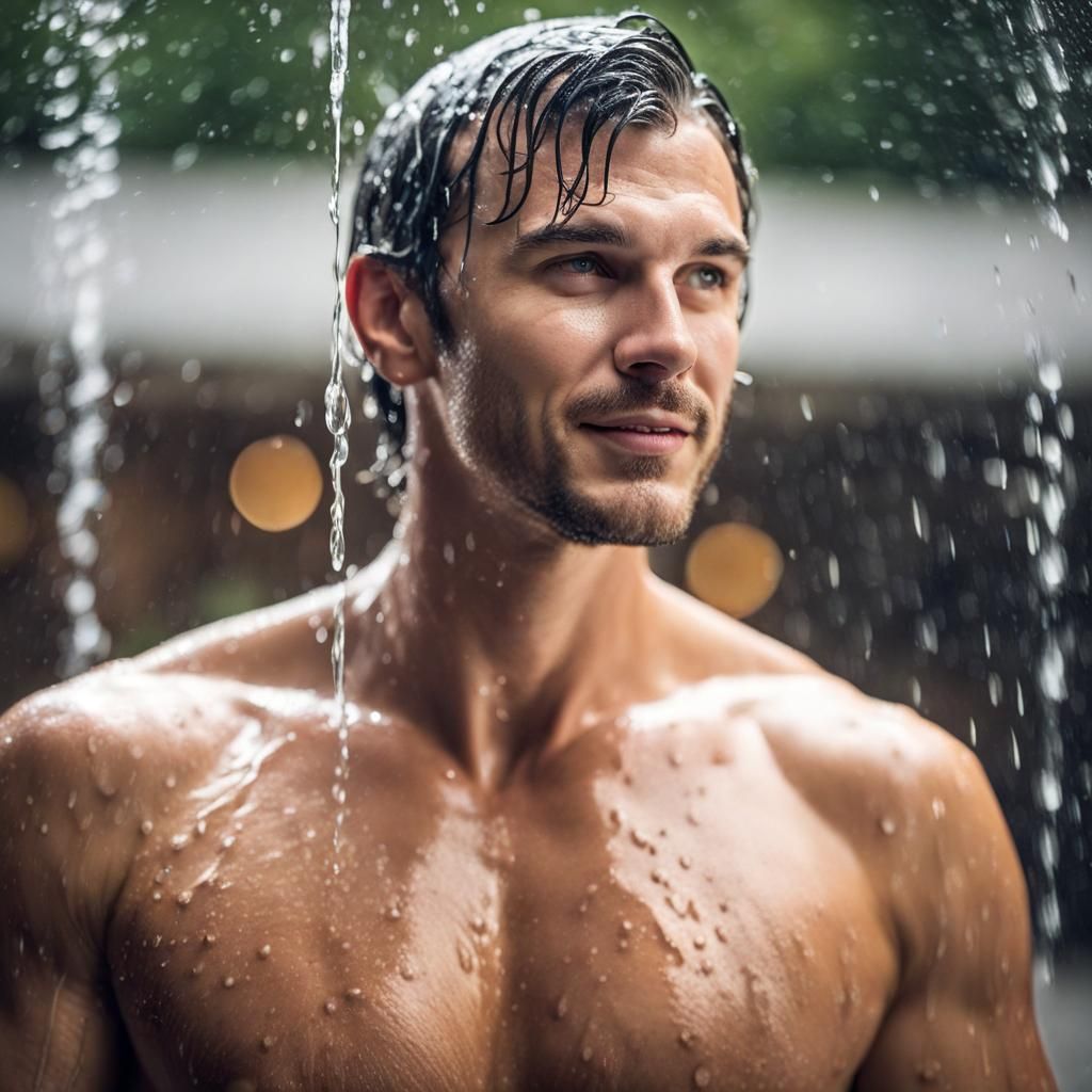 The Shower - AI Generated Artwork - NightCafe Creator