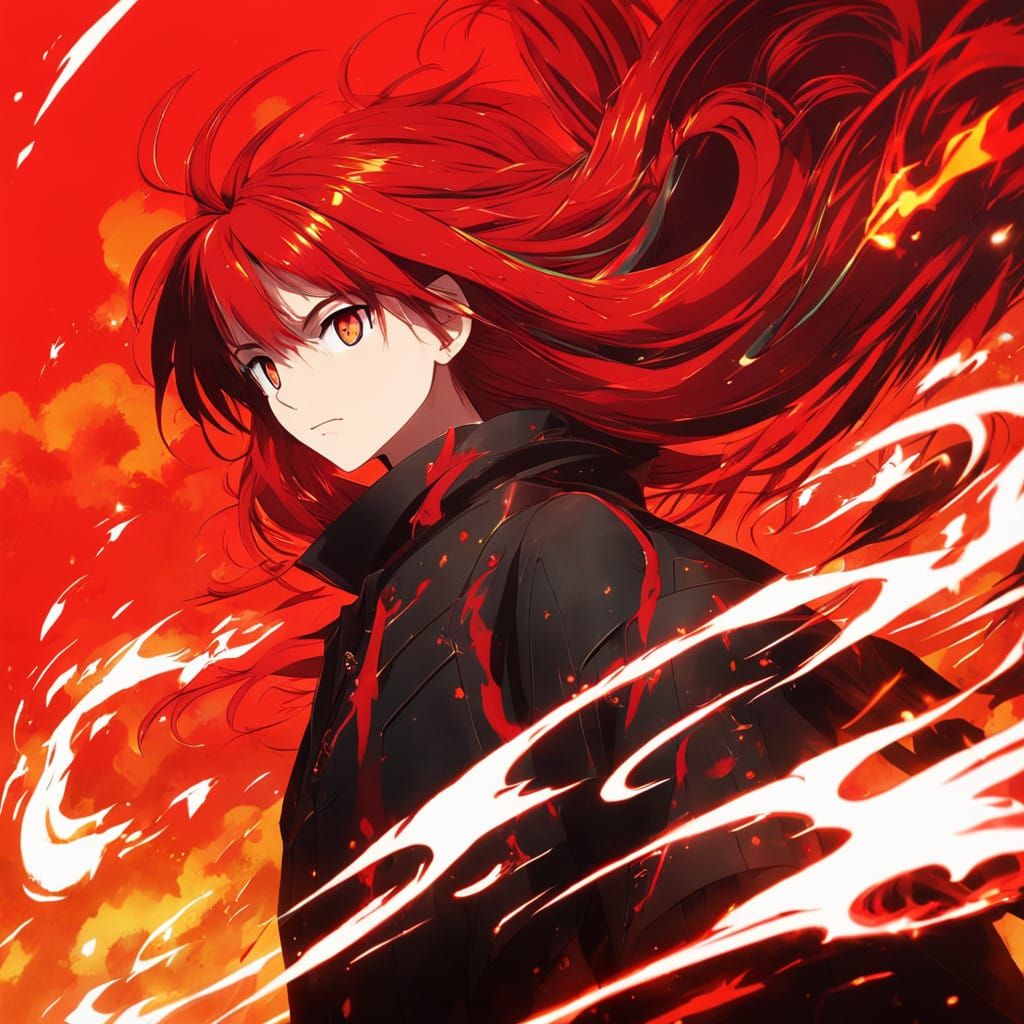 Firecracker V2 - Vibrant Anime Goddess Illuminates a Fiery R...