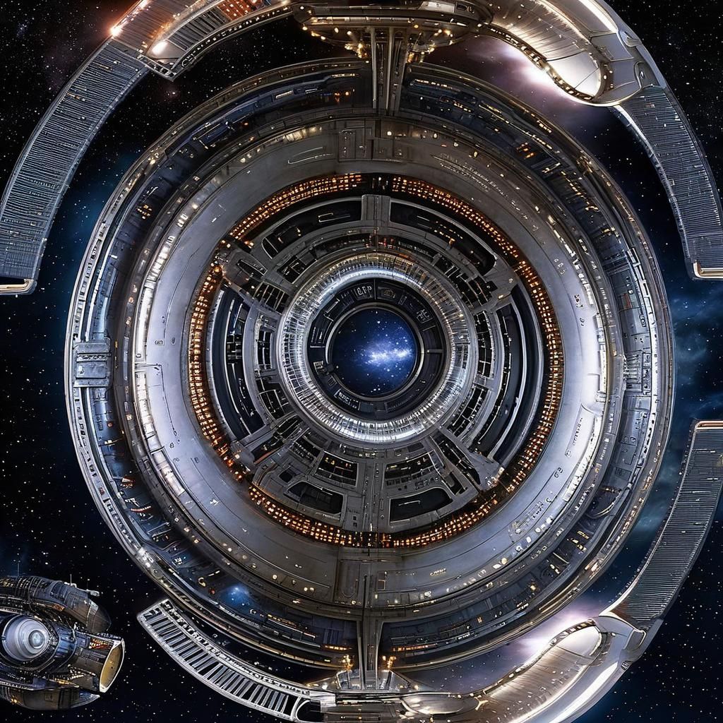 Approaching the Jump Gate - AI Generated Artwork - NightCafe Creator