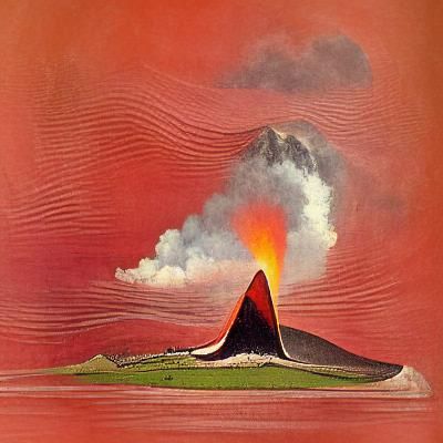 Volcano, by Giles Gilbert Scott - AI Generated Artwork - NightCafe Creator