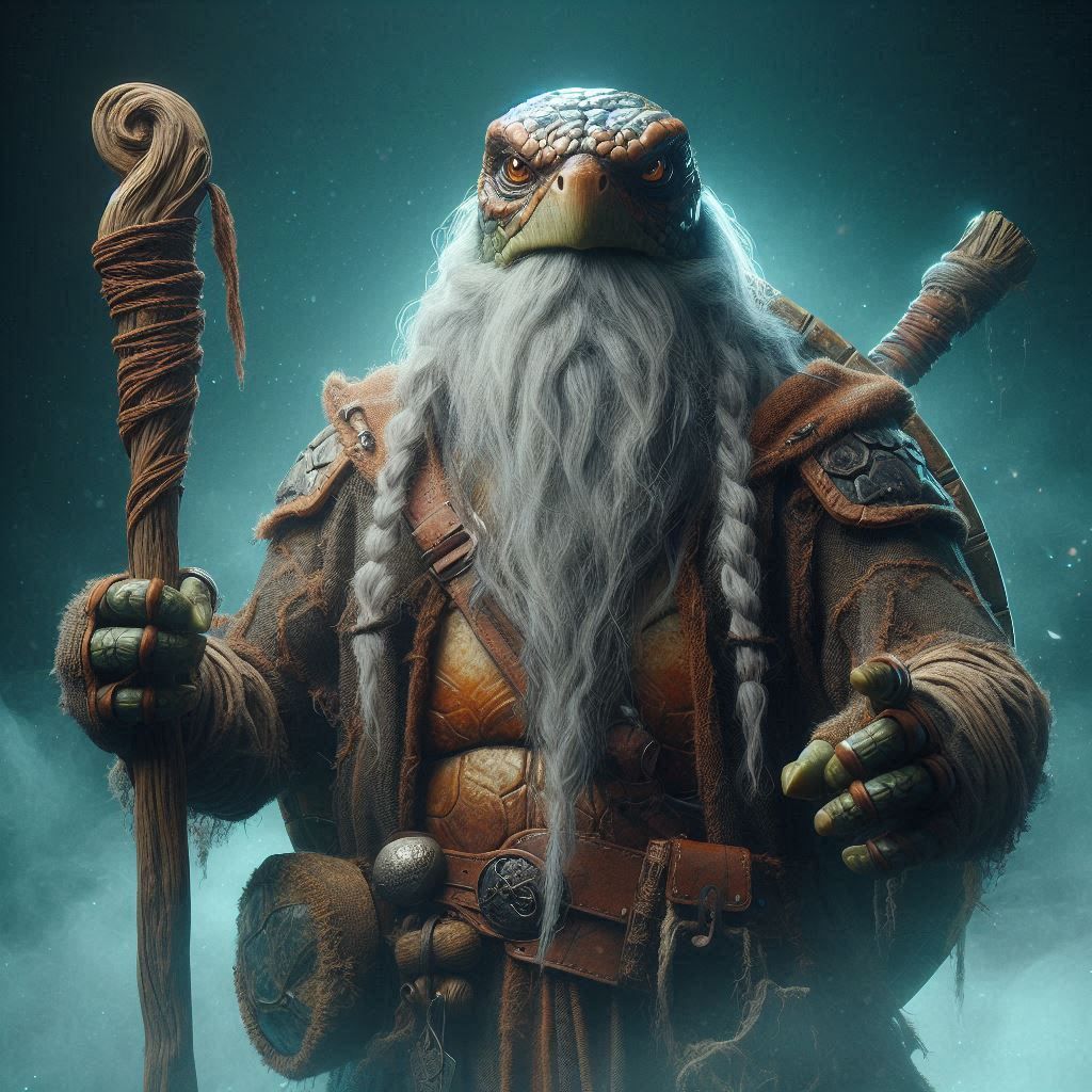 The Sage of the Shell :: The Tortoise Warlock - AI Generated Artwork ...