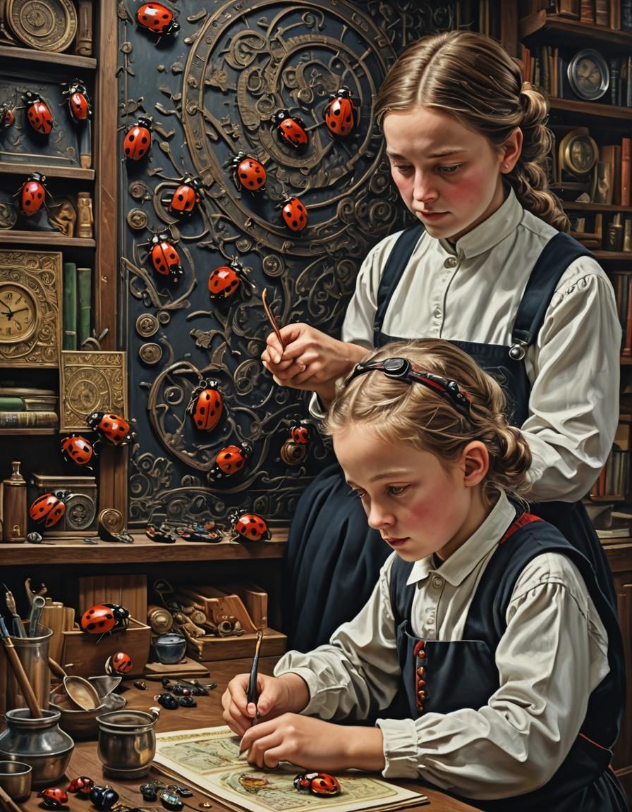 Ladybird accounting can be very seriously demanding for young ladies ...