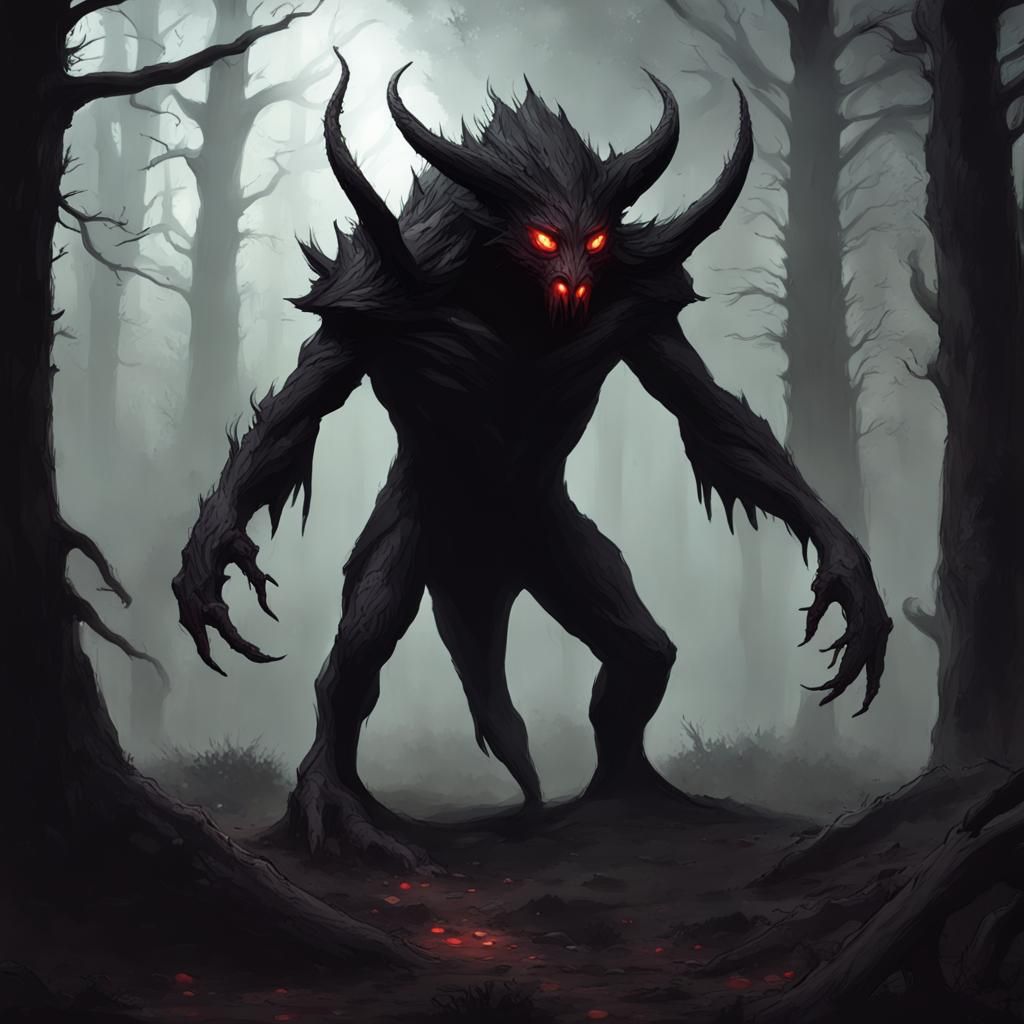 Dark morphless creature - AI Generated Artwork - NightCafe Creator