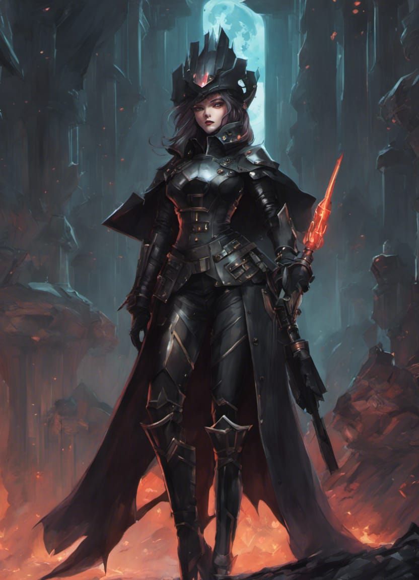 Futuristic Armored Witch - AI Generated Artwork - NightCafe Creator
