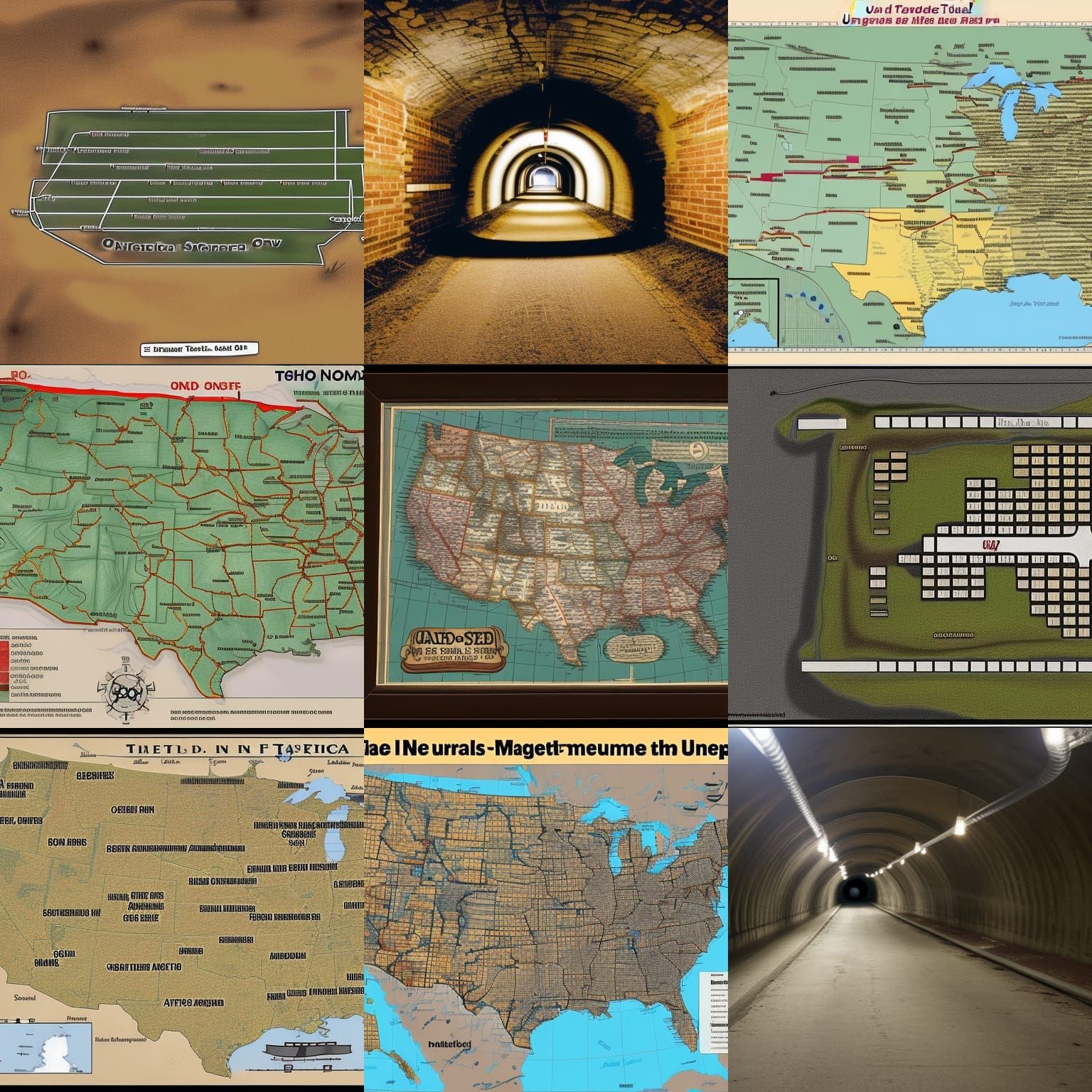 Show me a map of all the underground tunnels in the United States of ...
