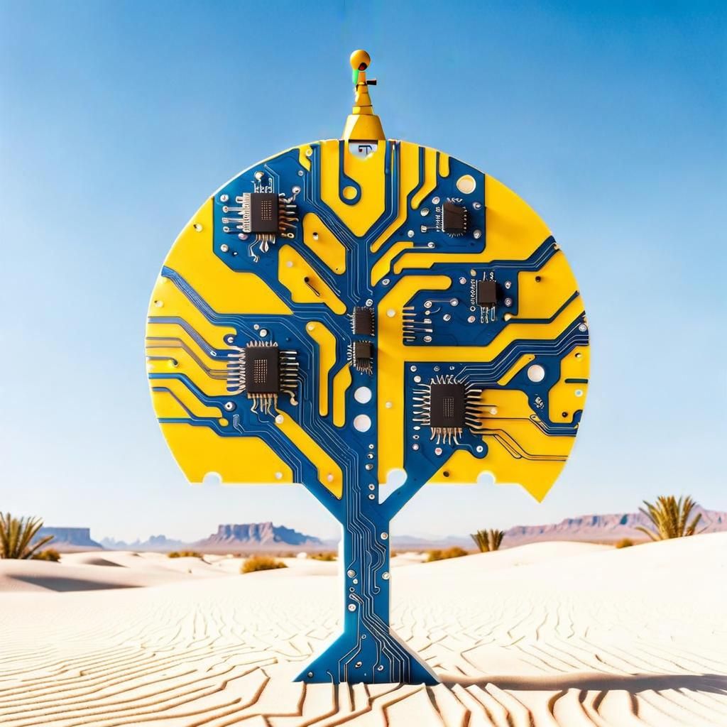 Circuit tree - AI Generated Artwork - NightCafe Creator