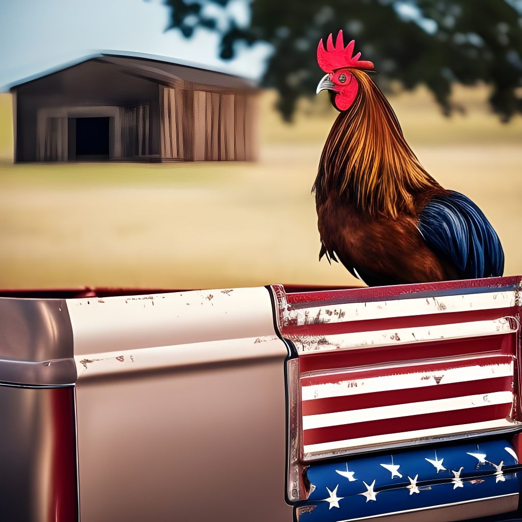 Texas rooster - AI Generated Artwork - NightCafe Creator