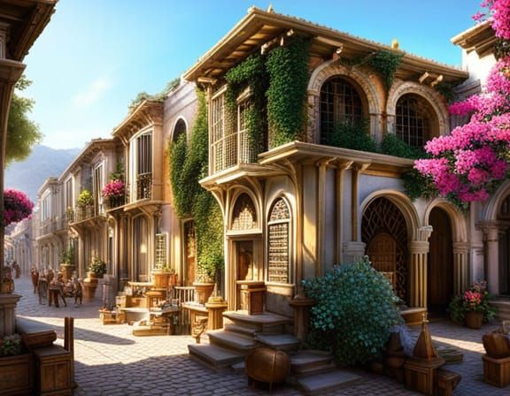 beautiful ancient city - AI Generated Artwork - NightCafe Creator