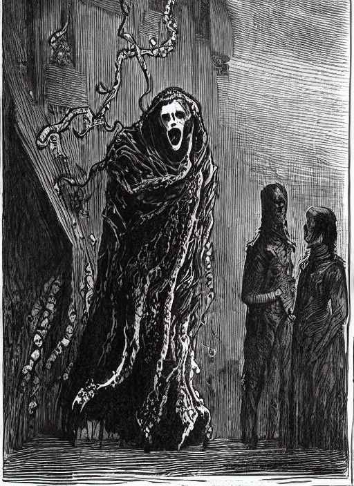 "Vampiric domination on a eldritch world" by Gustave Doré and H.P ...