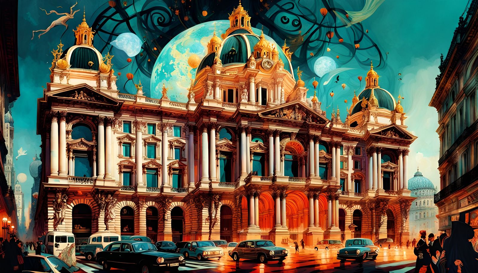 Opera in Paris - AI Generated Artwork - NightCafe Creator