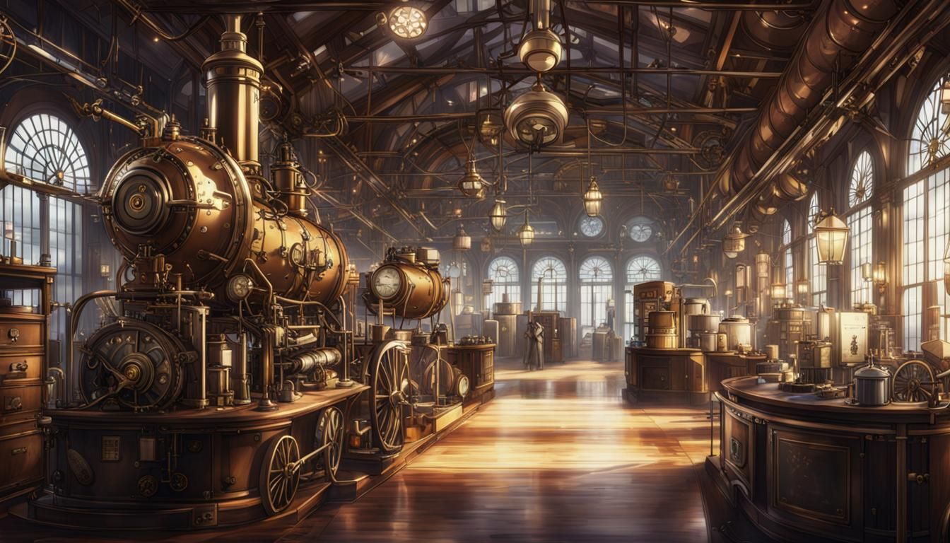 Steampunk Lab - AI Generated Artwork - NightCafe Creator