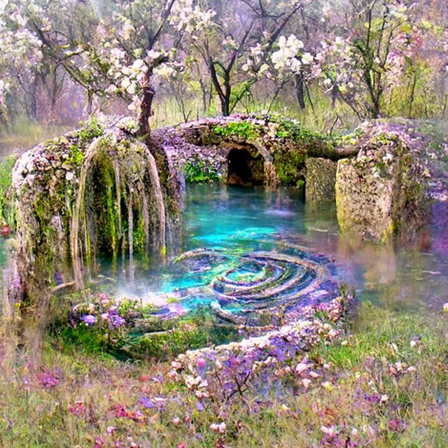 Ancient spring mystical - AI Generated Artwork - NightCafe Creator