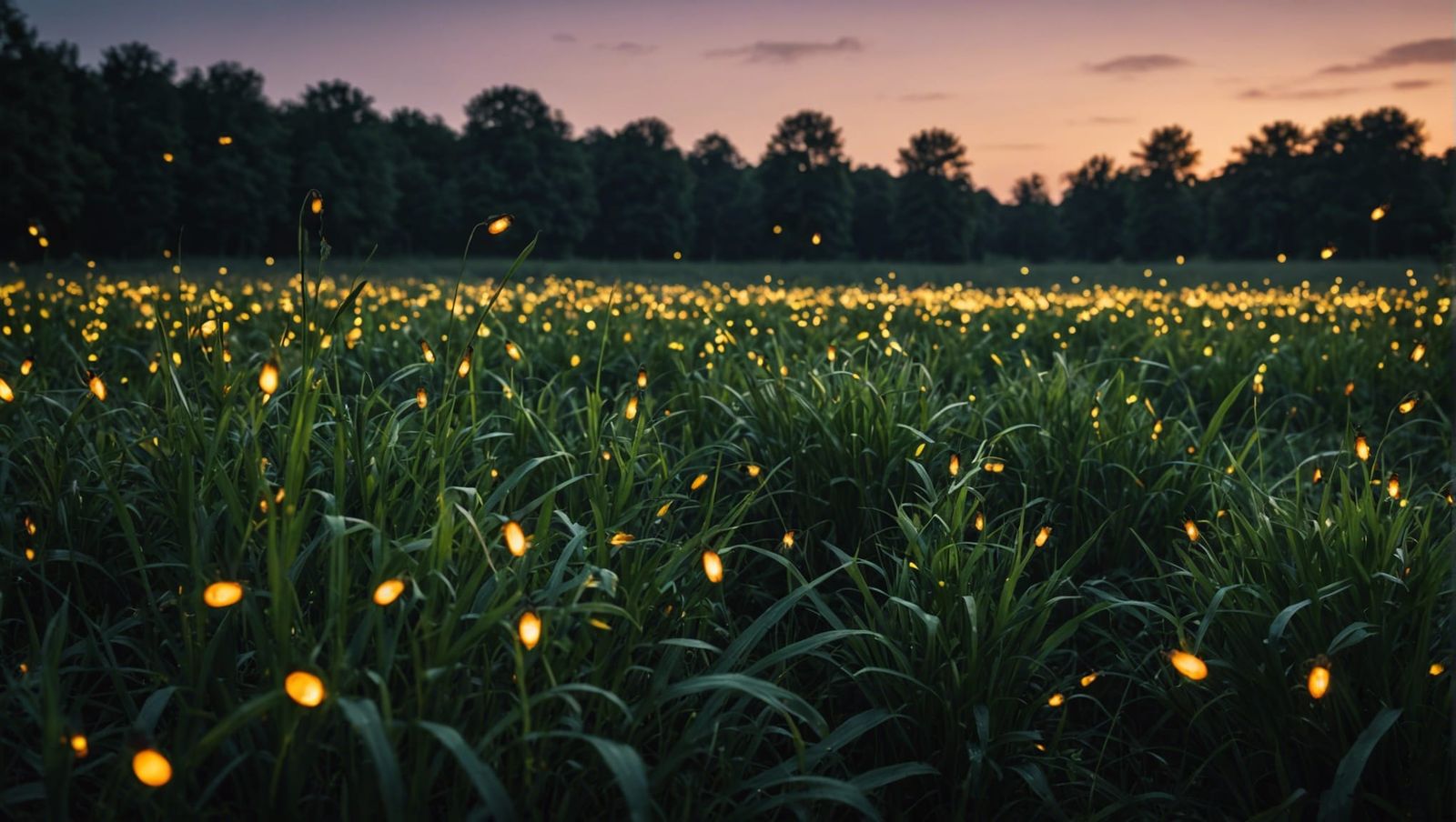 fireflies in a field - AI Generated Artwork - NightCafe Creator