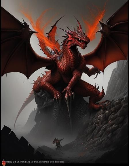 Red dragon - AI Generated Artwork - NightCafe Creator