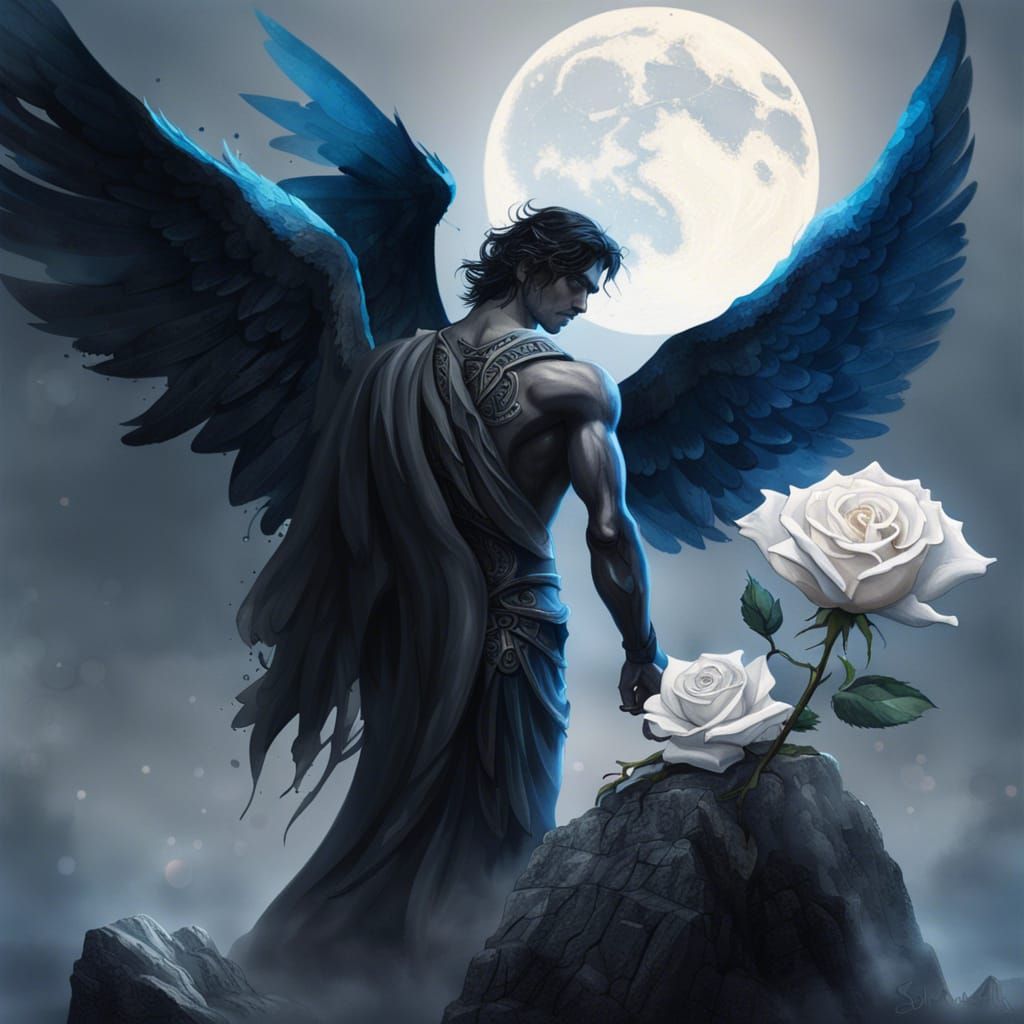 The fallen angel - AI Generated Artwork - NightCafe Creator