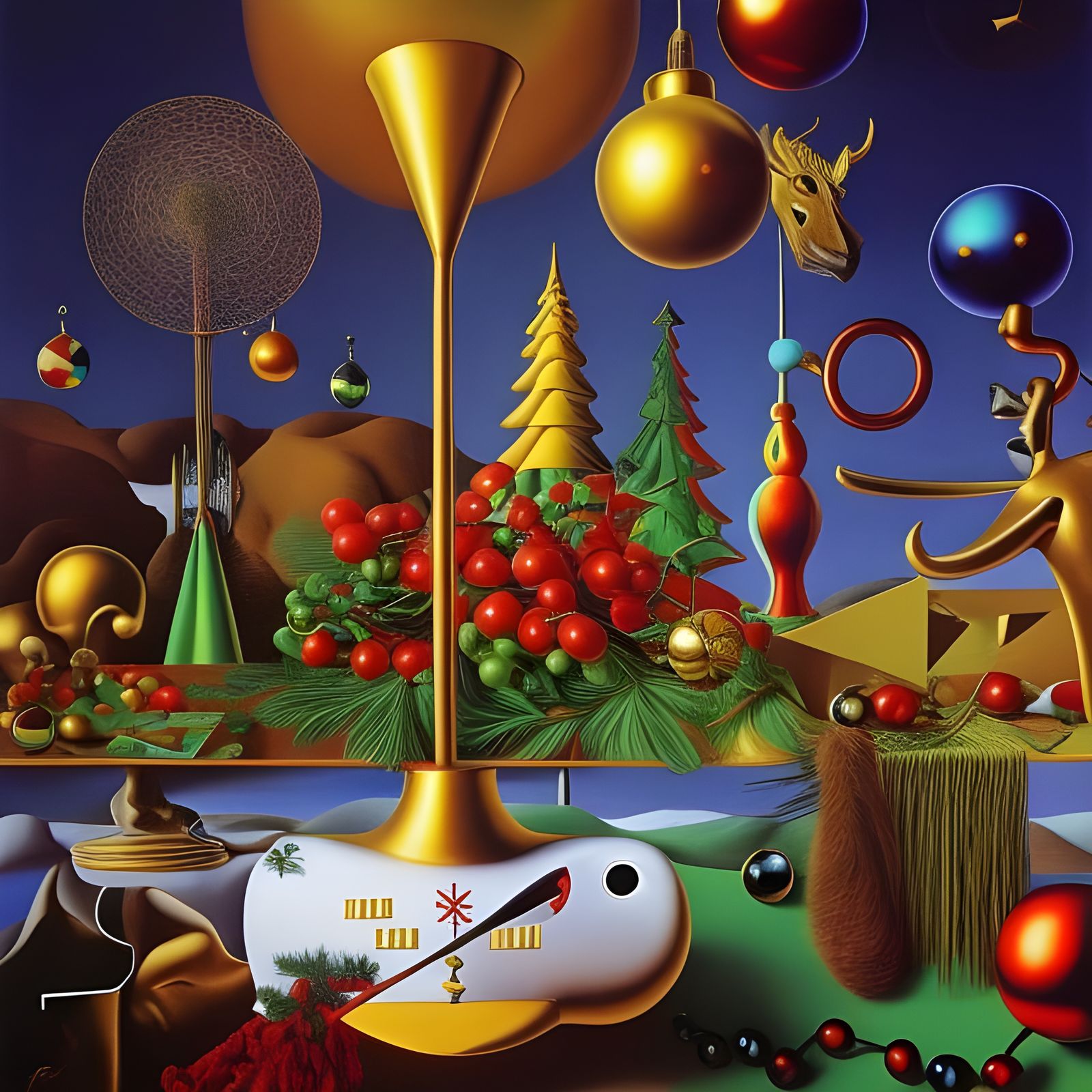 Surreal Christmas 2.7 - AI Generated Artwork - NightCafe Creator