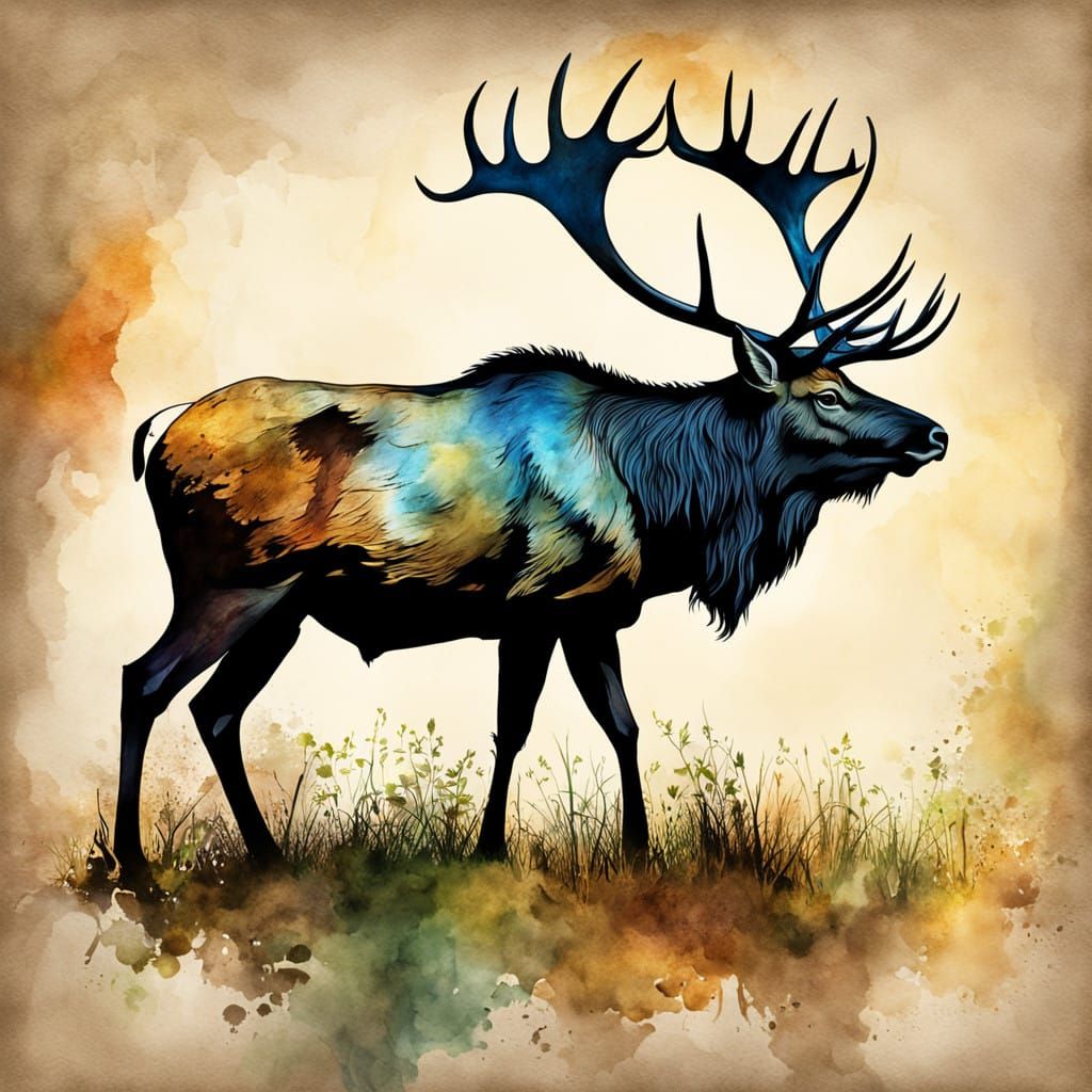 The Irish elk is an extinct species of deer