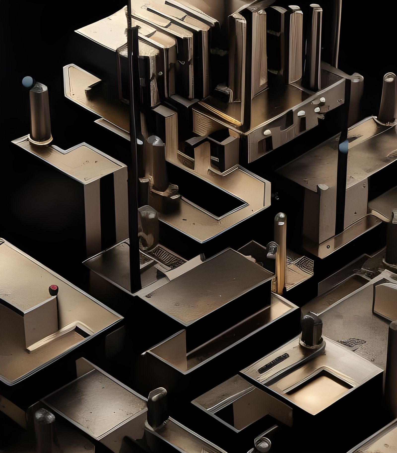 Abstract architecture 17mar23 - AI Generated Artwork - NightCafe Creator