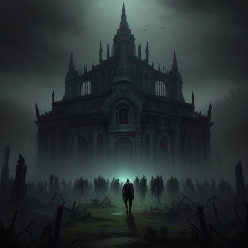 Ancient Tomb Zombies Devour Villagers in Dark, Cru... - AI Art