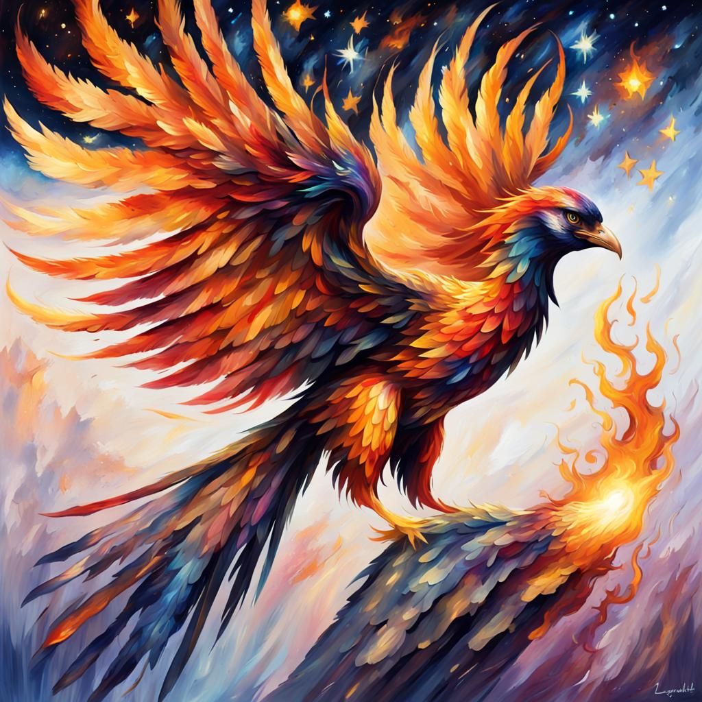 A phoenix, griffon hybrid, bred to combine strength and loyalty for its ...