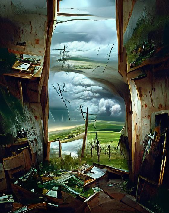 Compromised Storm Bunker; Storm Shelter Breech; post-apocalyptic storm ...