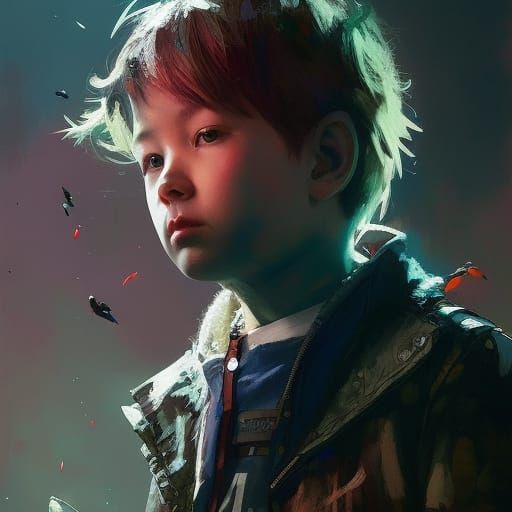 Portrait of adorable boy - AI Generated Artwork - NightCafe Creator