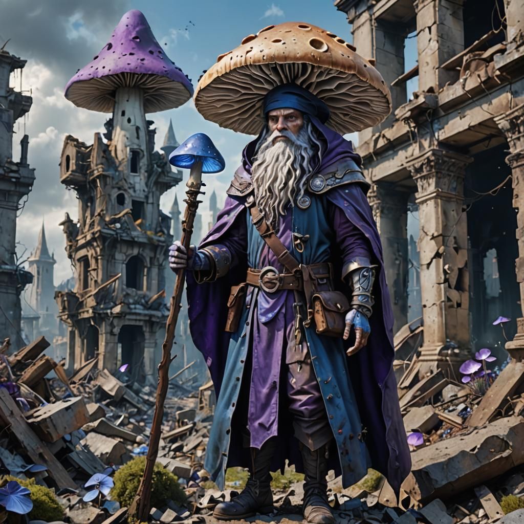 Mushroom Wizard - AI Generated Artwork - NightCafe Creator