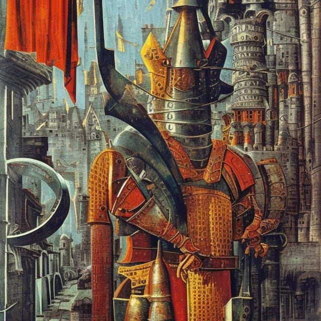 Abstract Medieval Knight