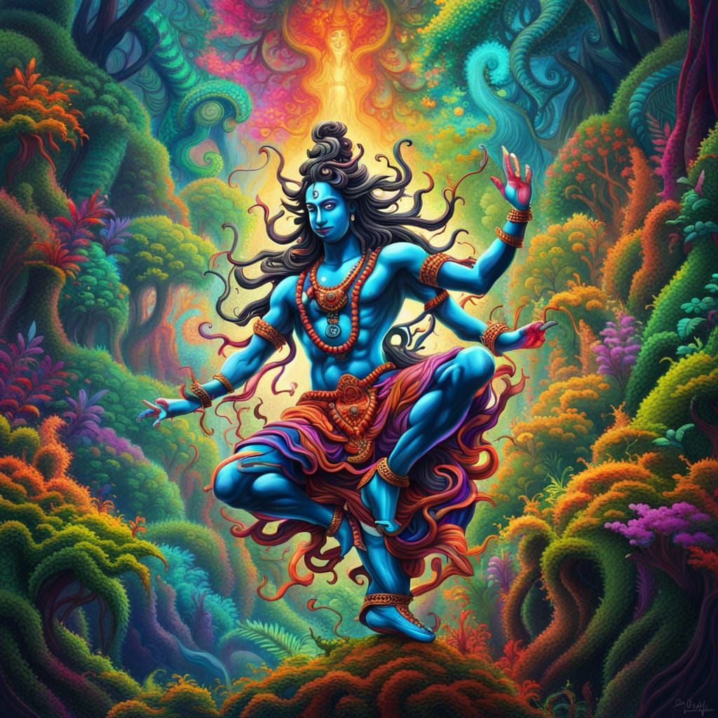Dancing Shiva - AI Generated Artwork - NightCafe Creator